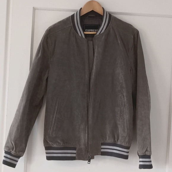 Express | Jackets & Coats | Medium Mens Express Vintage Suede Bomber ...
